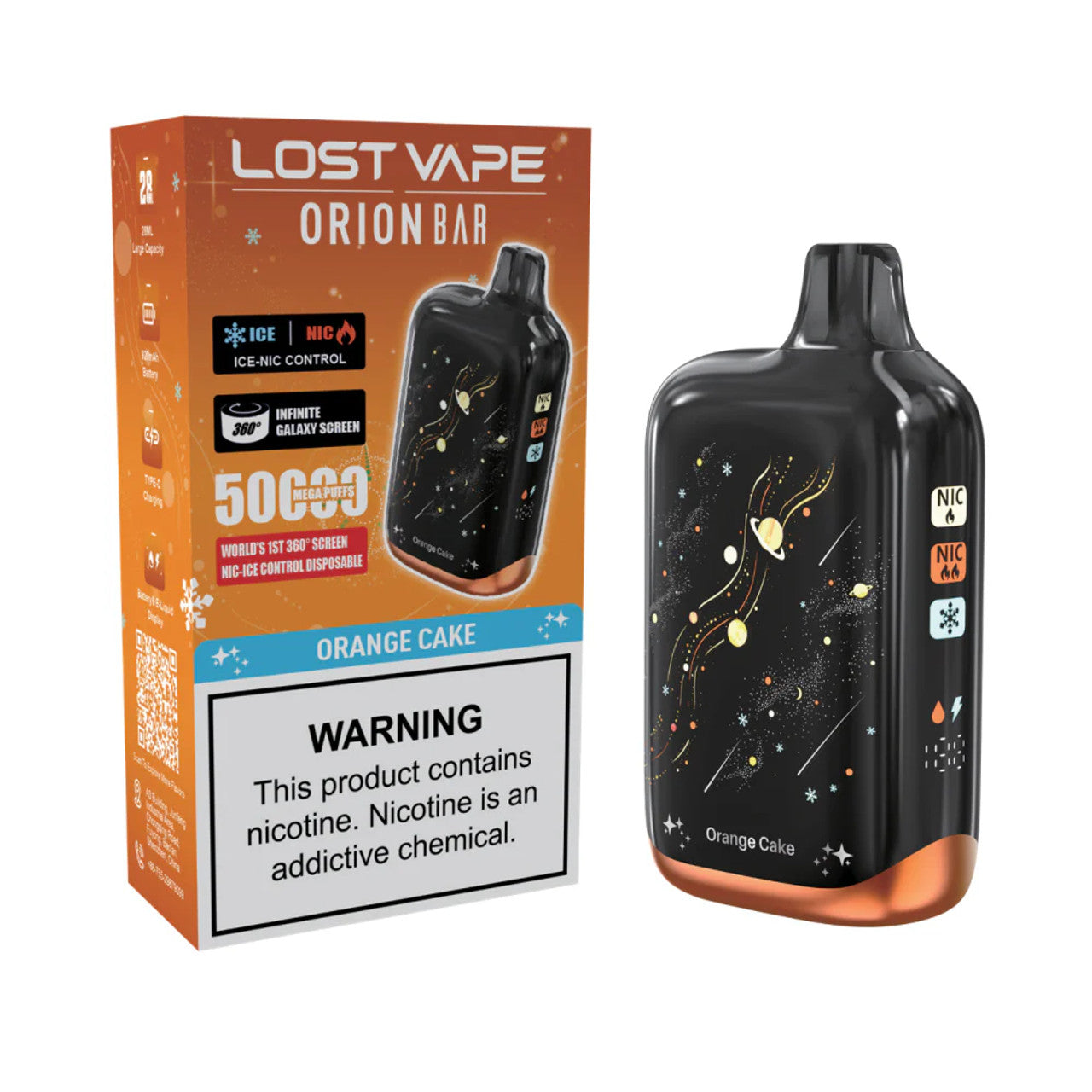 Lost Vape Orion Bar Orange Cake Control Vape